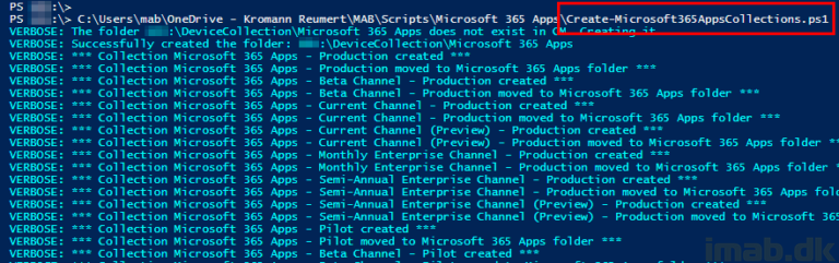 Use Powershell To Create Device Collections In Configuration Manager For The New Microsoft 365